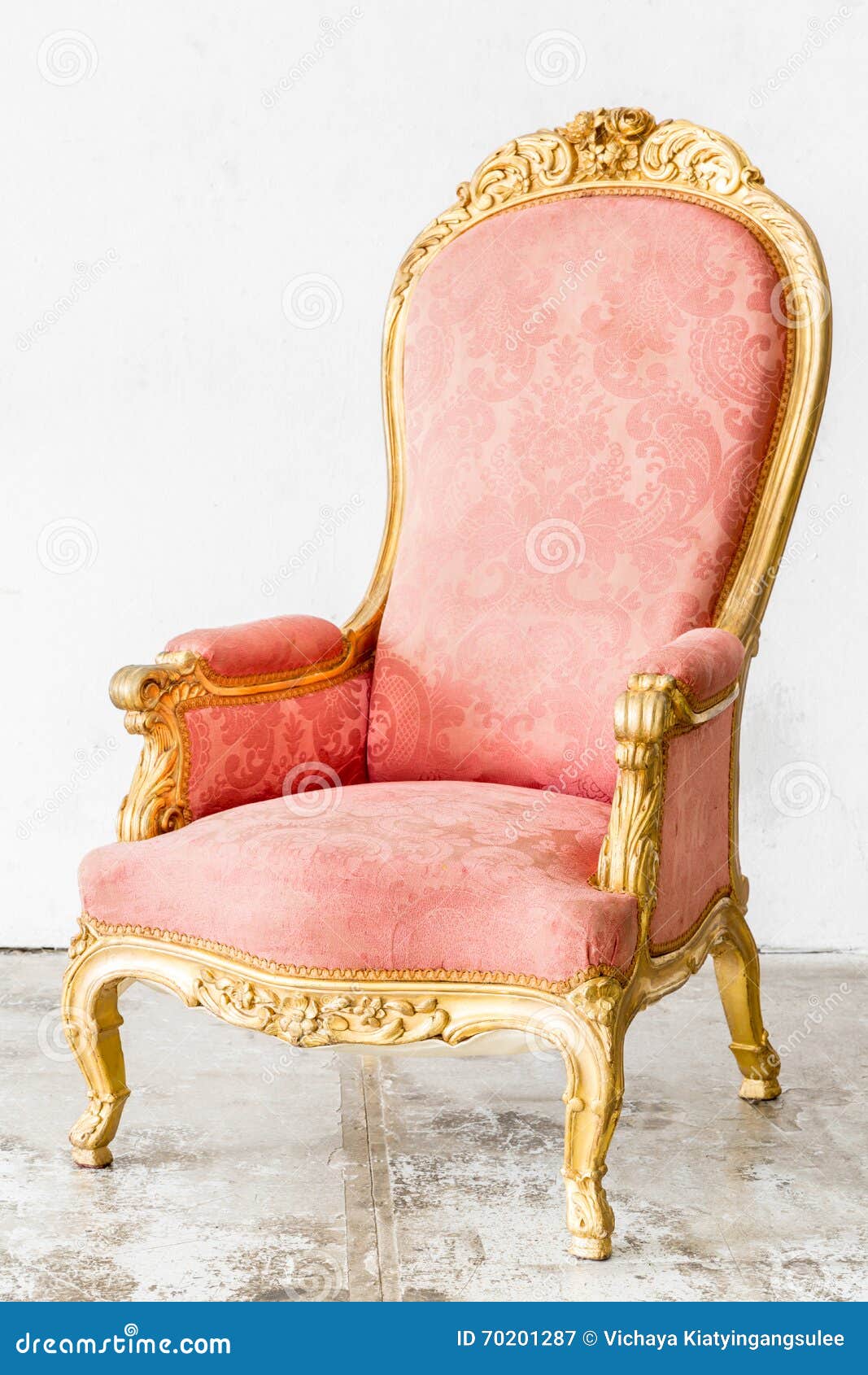 Pink Vintage Chair stock image. Image of antique, desk - 70201287