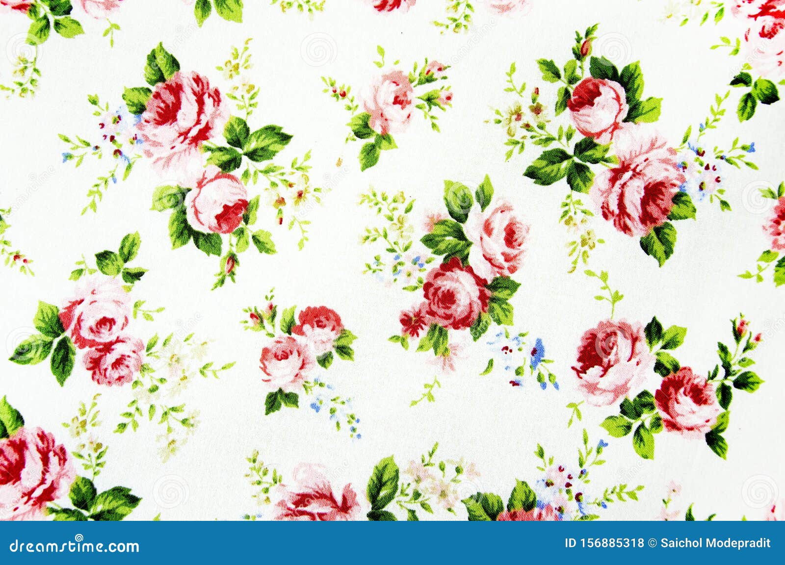 Pink Vintage Rose Pattern on Fabric Background Stock Photo - Image of ...