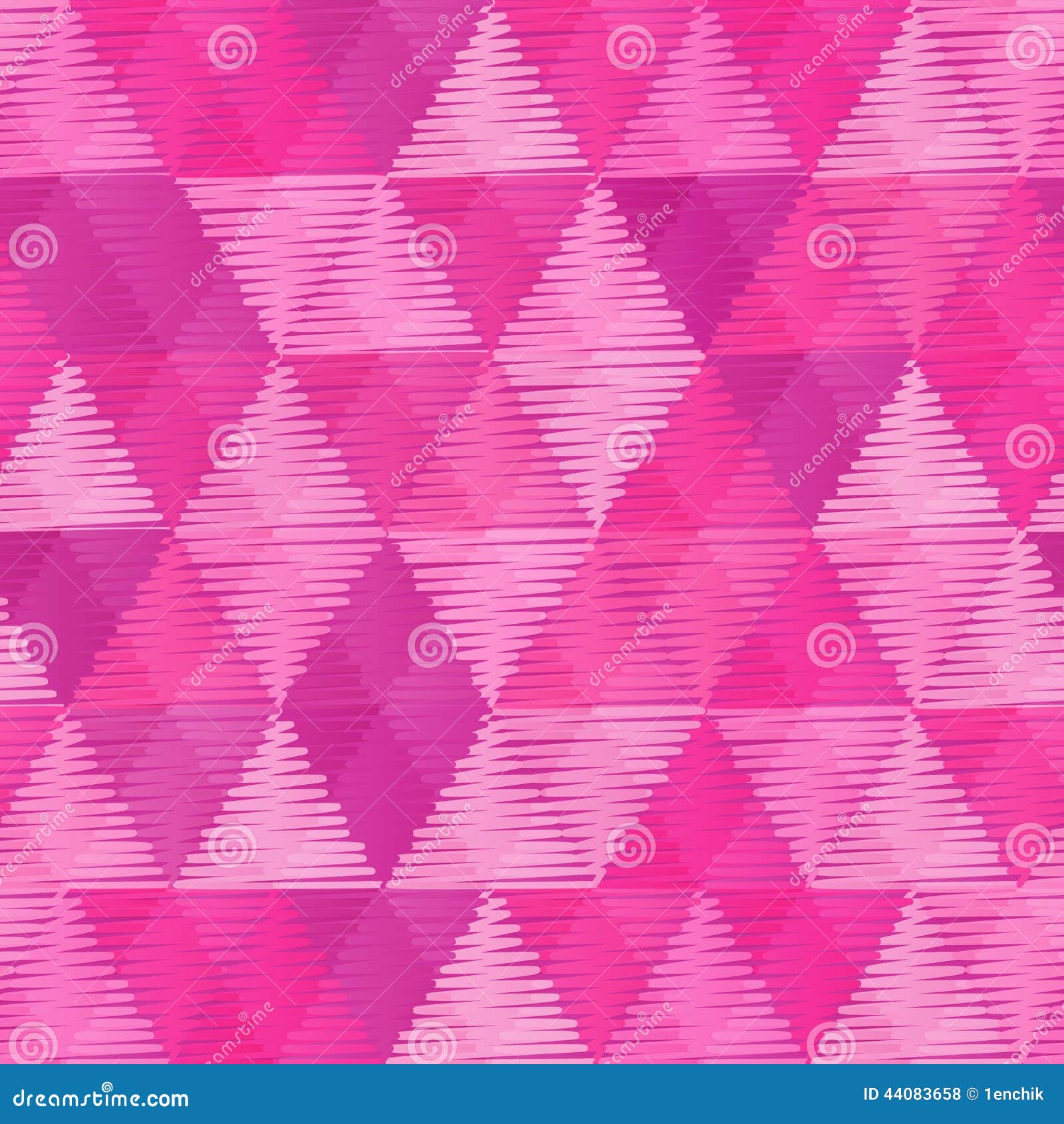 Pink Vintage Textile Triangles Seamless Pattern Stock Vector ...