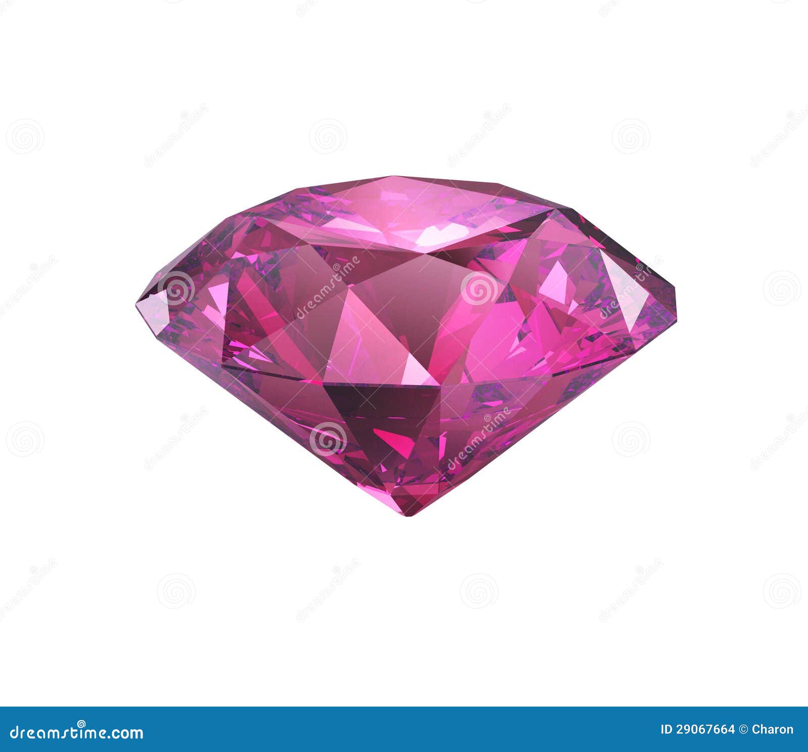 Pink Violet Diamond Cut Isolated Stock Illustration - Illustration of ...