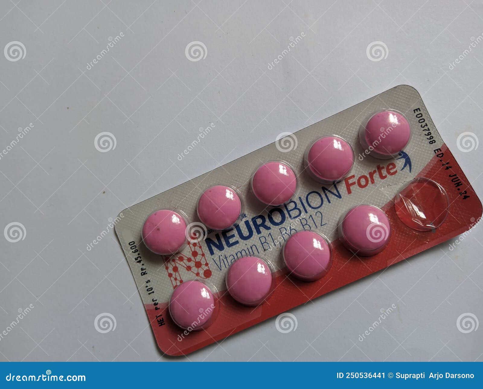 Pink Vitamin Pills on a Plain White Background Stock Image - Image of ...
