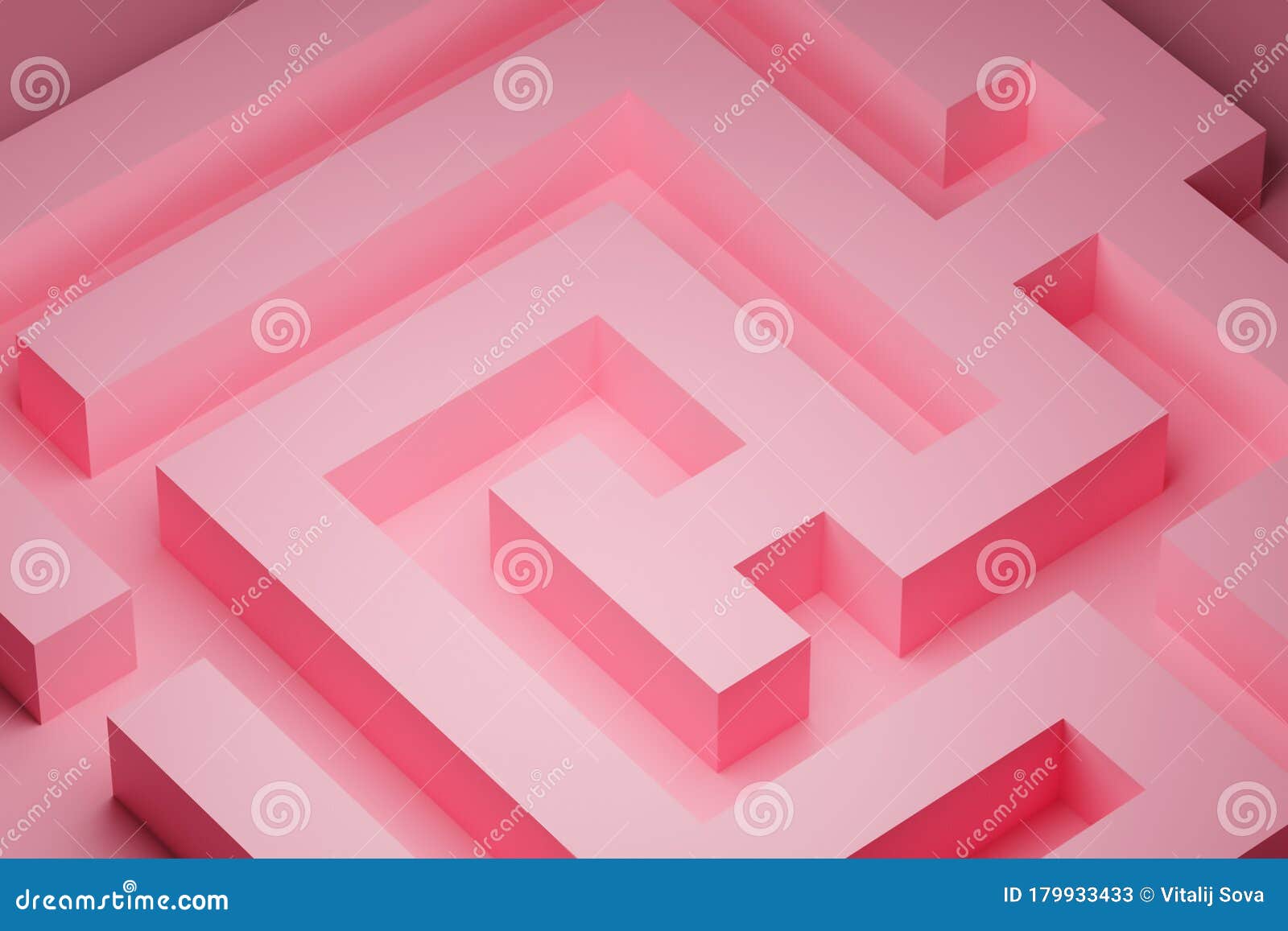 Pink Volumetric Maze Royalty-Free Stock Photo | CartoonDealer.com ...