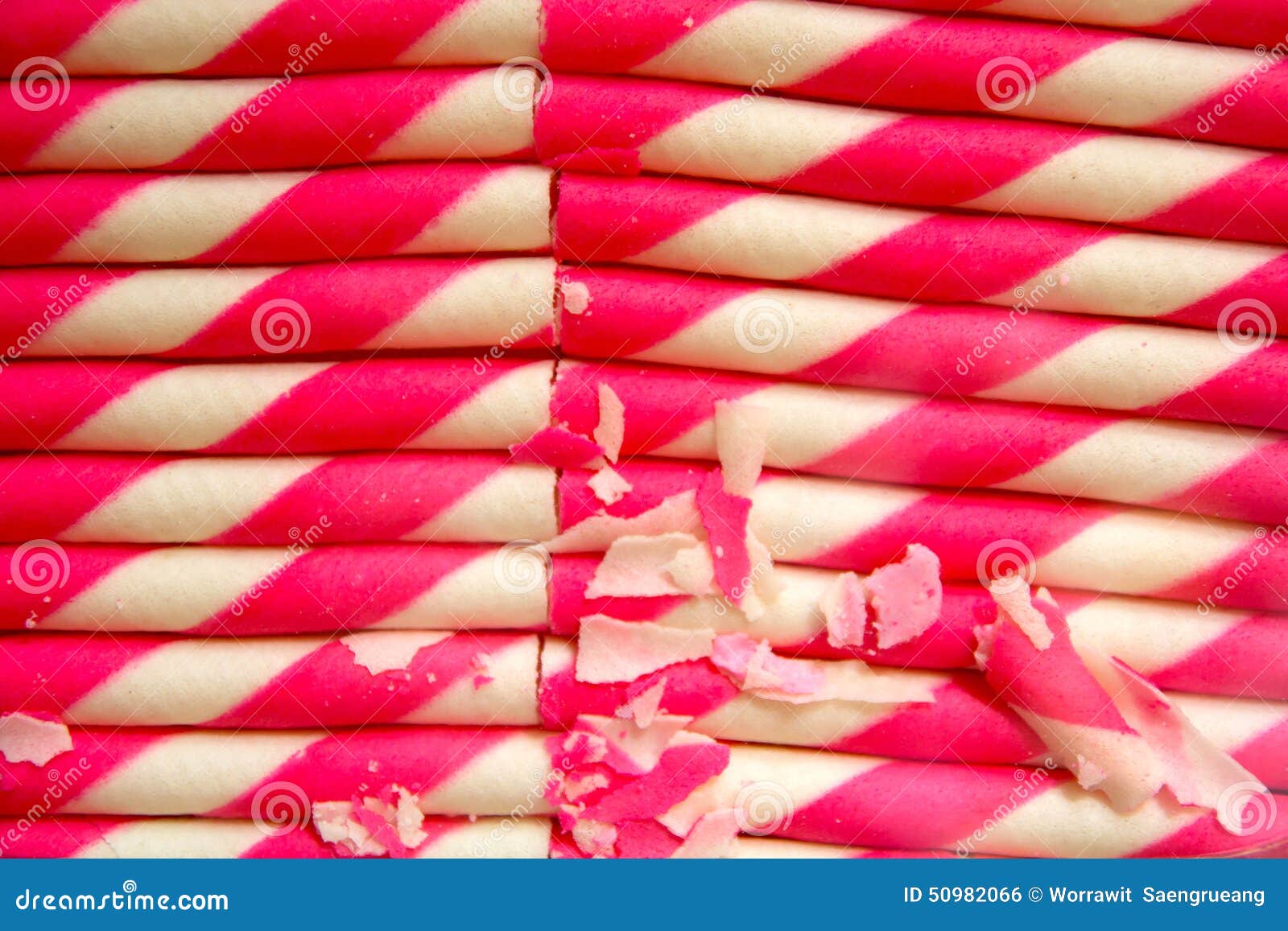 Pink wafer stick stock photo. Image of candy, gourmet - 50982066