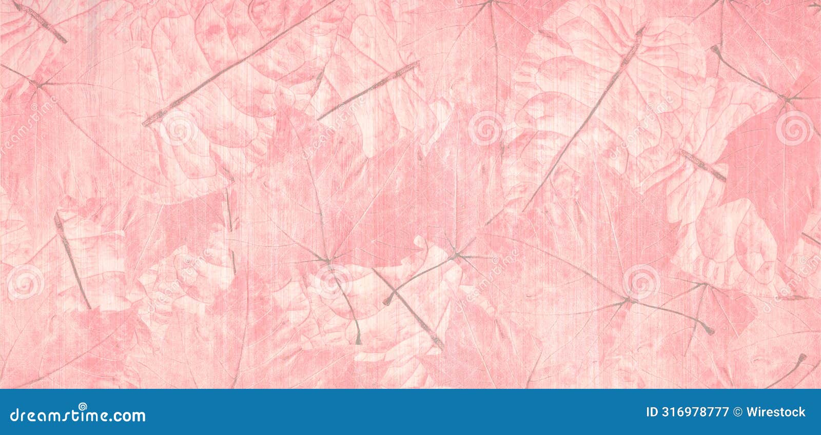 Pink Wall Adorned with White Floral Patterns Stock Image - Image of ...