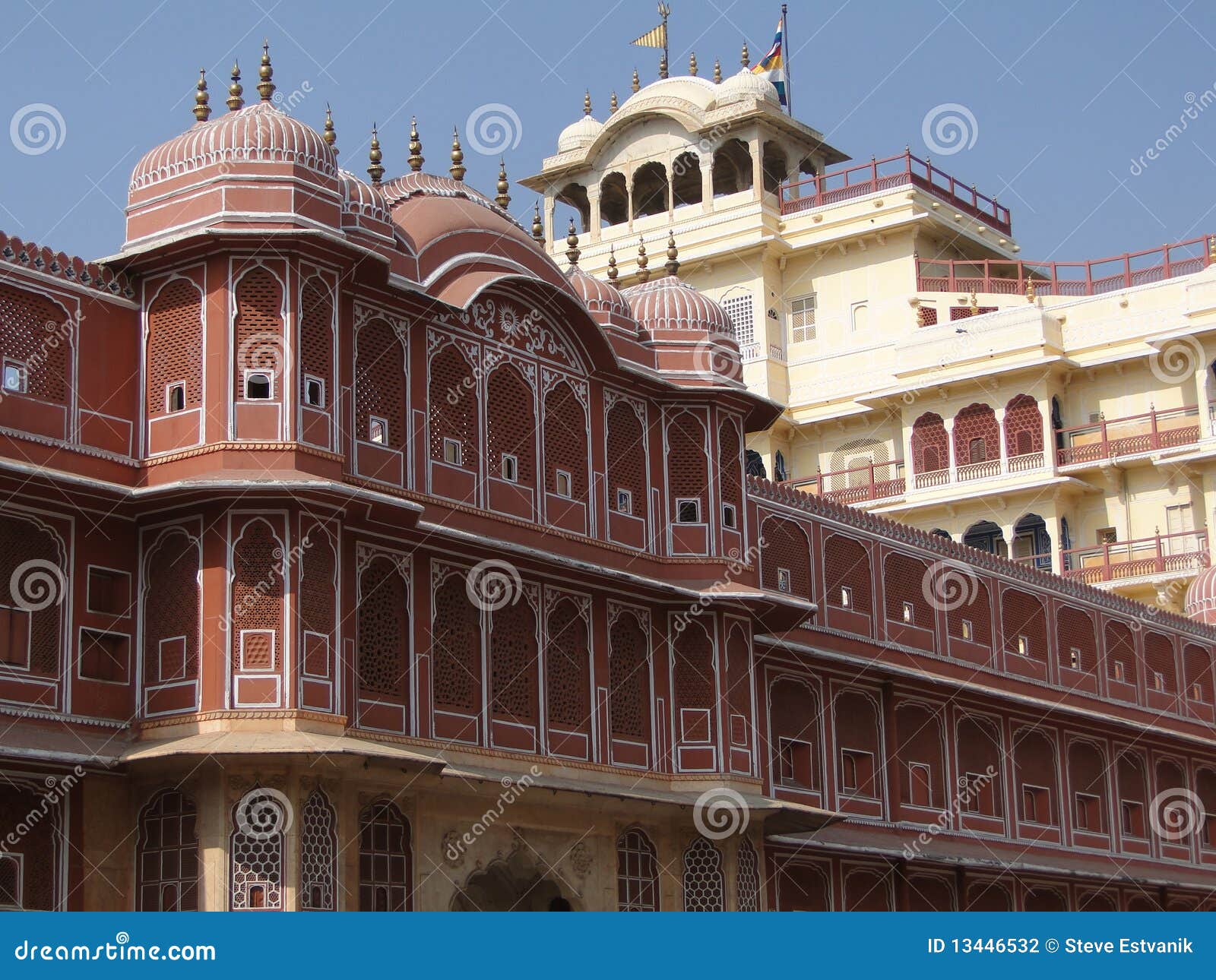 Pink Walled Inner Buildings of Jaipur Stock Photo - Image of india ...