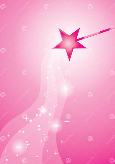 Pink wand stock vector. Illustration of dust, vector - 23152488