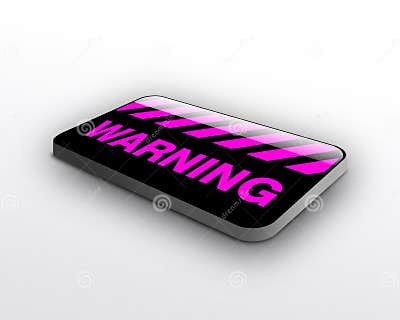 Pink Warning sign stock illustration. Illustration of isolated - 10410720