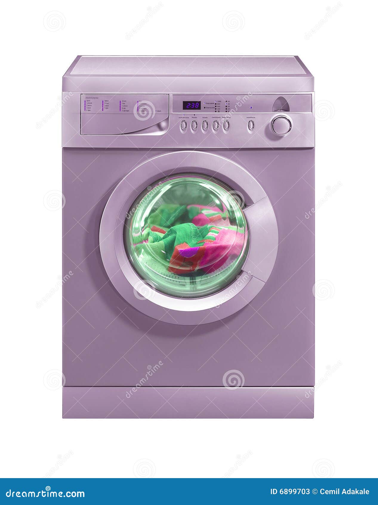Pink washing machine stock image. Image of clean, clothing - 6899703