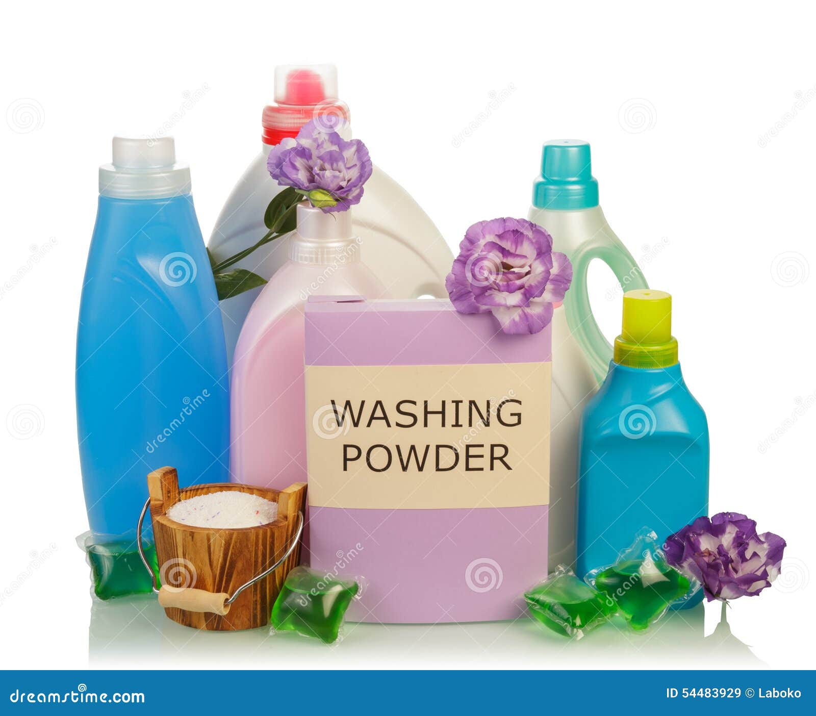 Pink washing powder stock image. Image of merchandise - 54483929
