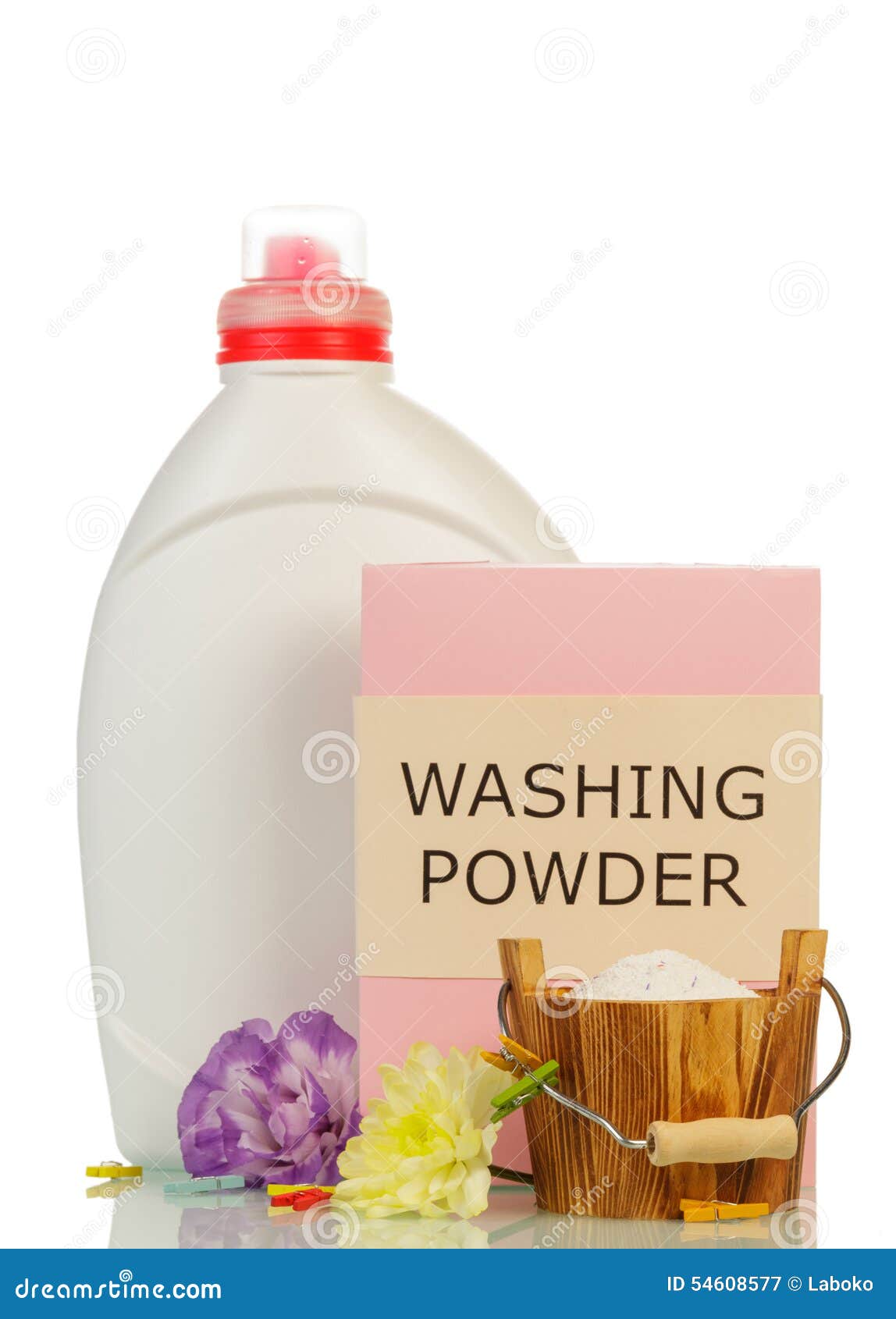 Pink washing powder stock image. Image of purity, cleaner - 54608577