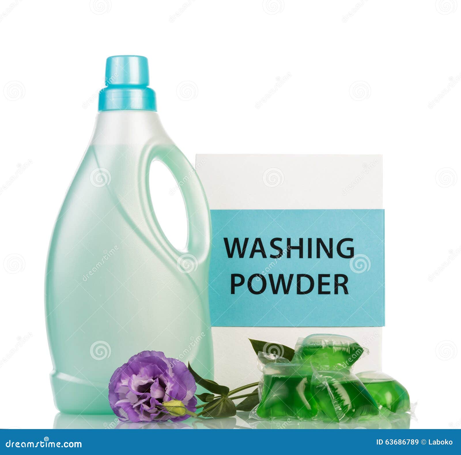 Pink washing powder stock image. Image of blue, container - 63686789