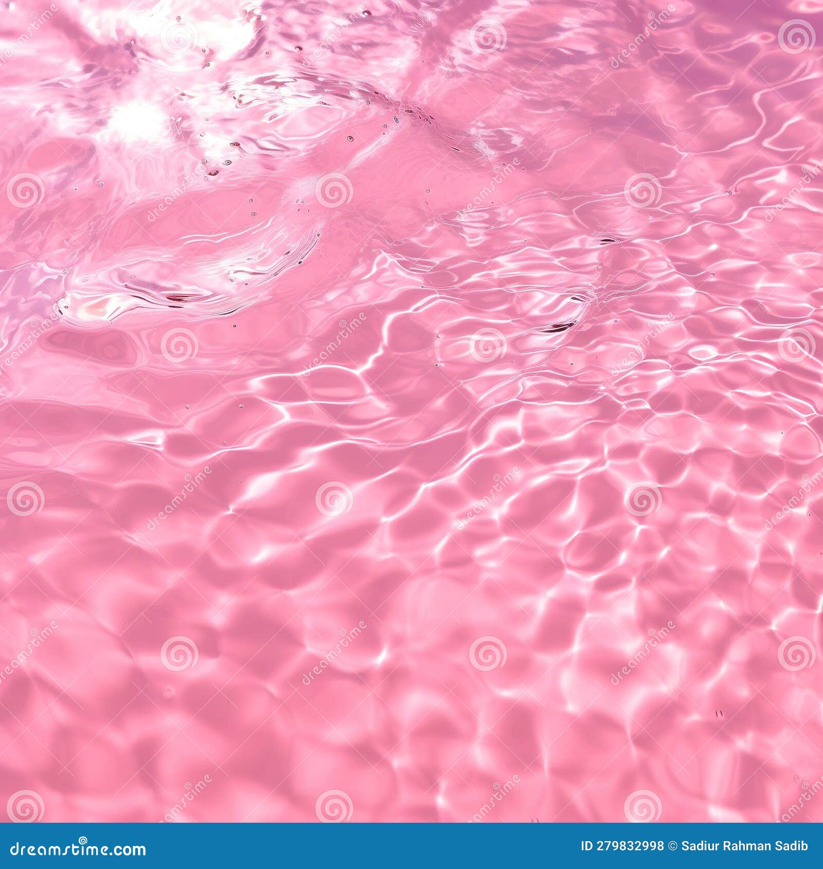 Pink Water Background. Pink Transparent Clear Water Surface Texture ...