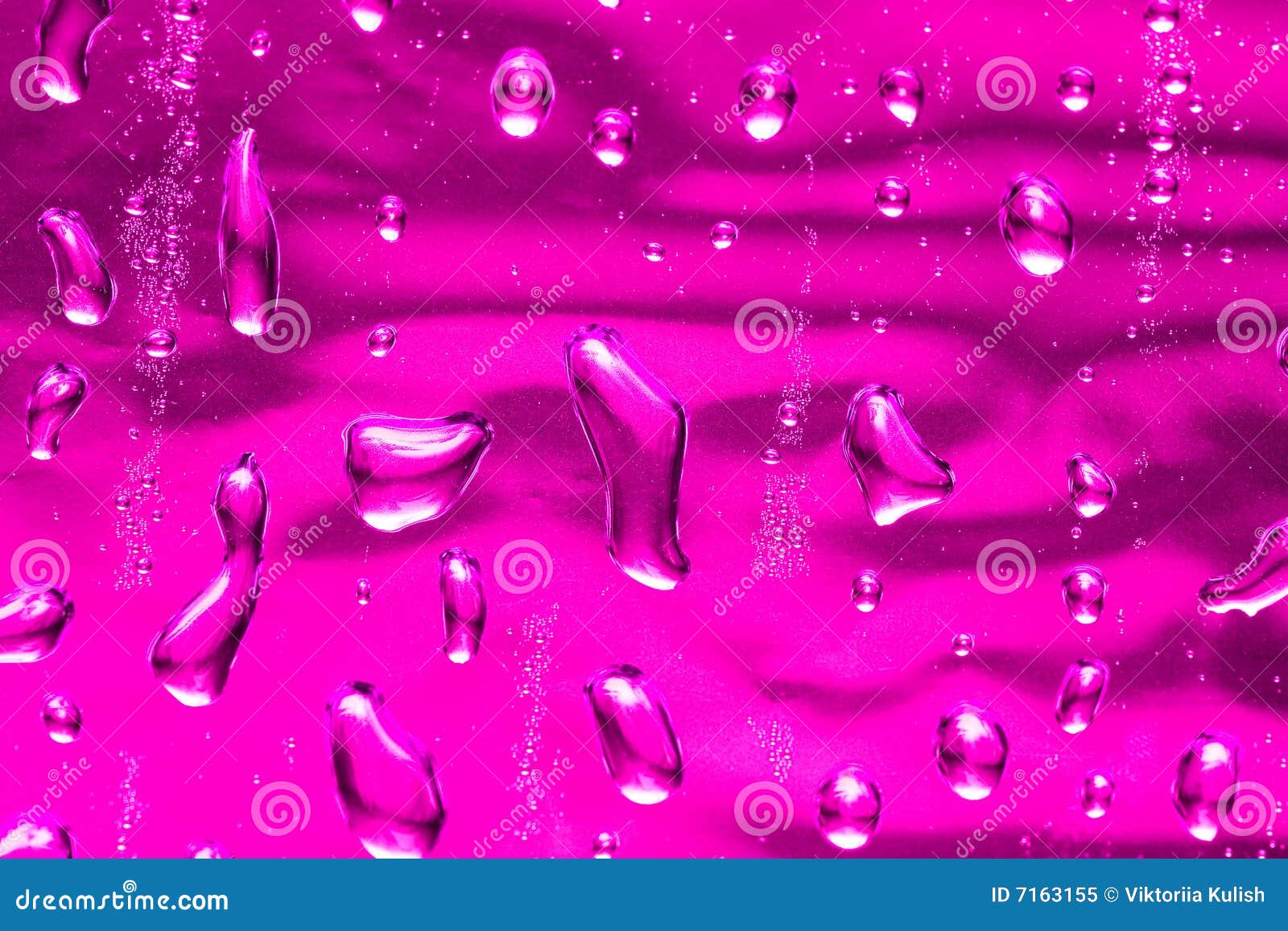 Pink water drop stock image. Image of bubbles, health - 7163155