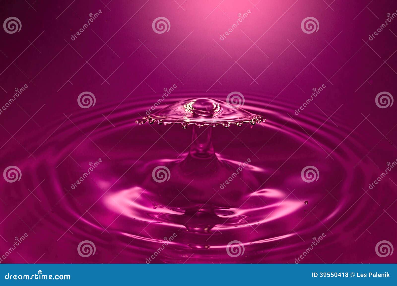 Pink water drop stock photo. Image of drop, sculpted - 39550418