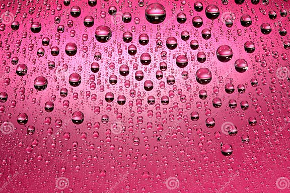 Pink water drops stock image. Image of clean, clear, abstract - 10093783