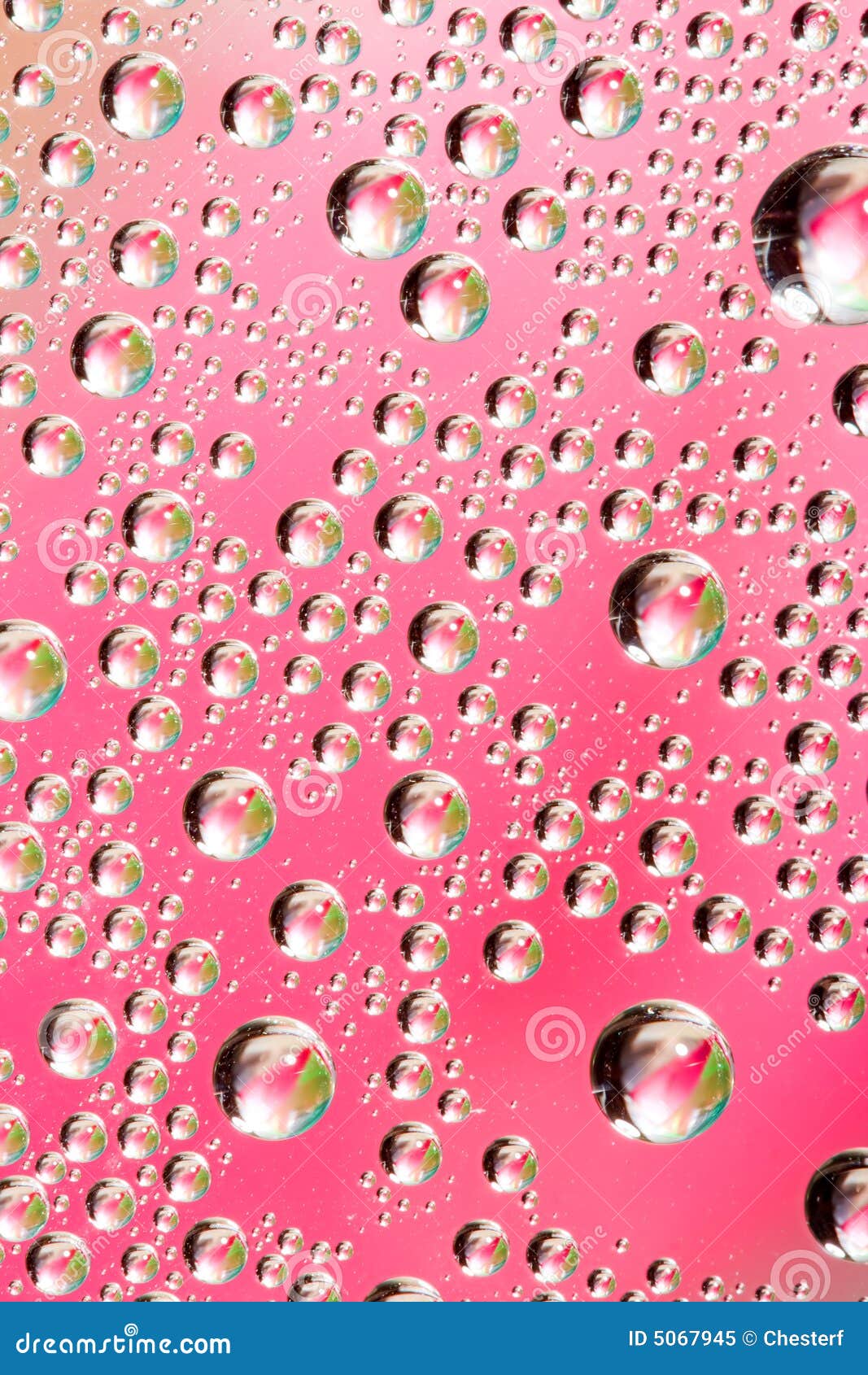 Pink water drops stock image. Image of bubble, condensation - 5067945