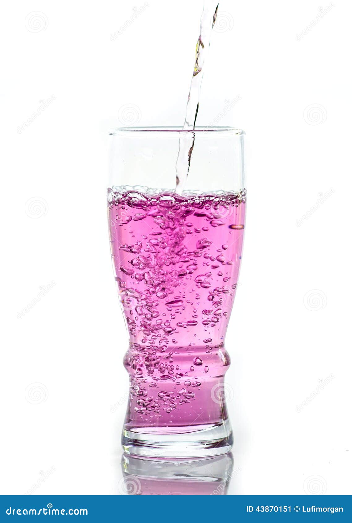 Pink Water Splashing from Glass Stock Image - Image of purity, drink ...