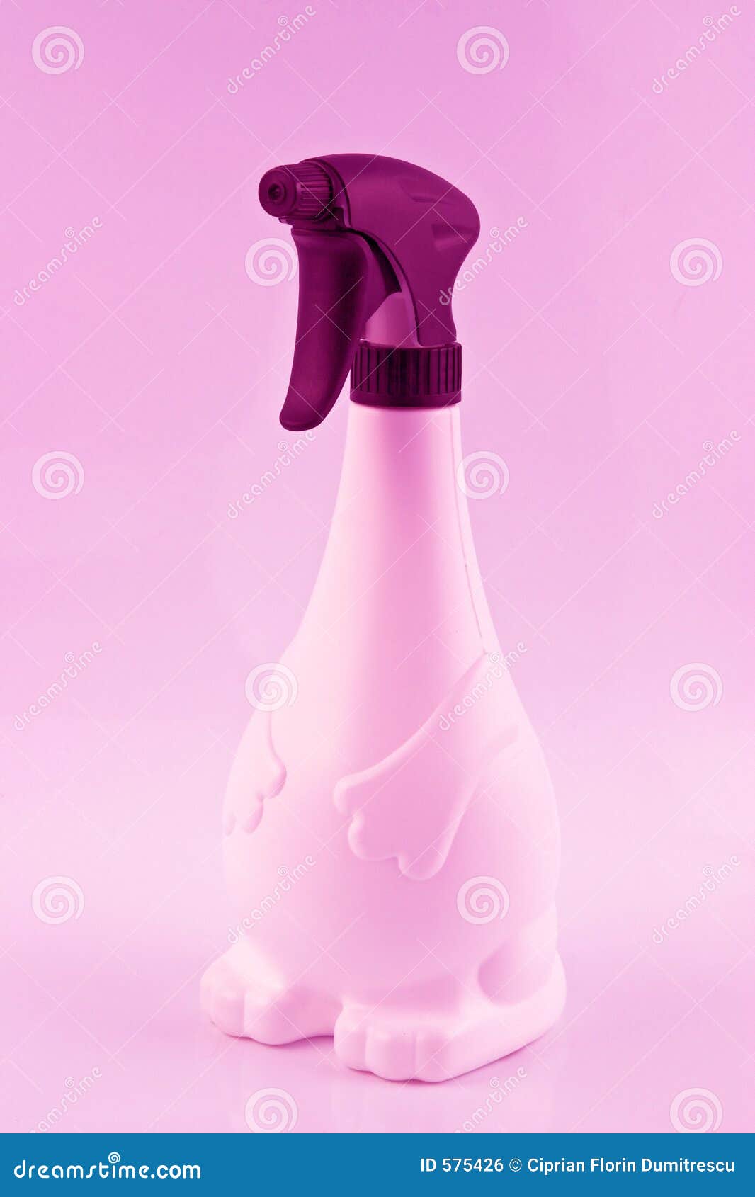 Pink Water Spray Bootle stock photo. Image of isolated - 575426