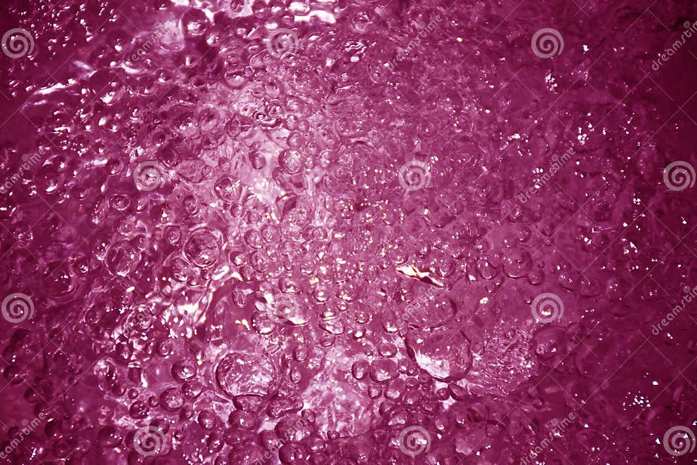 Pink Water Surface Bubbling into a Beautiful Grain Stock Photo - Image ...