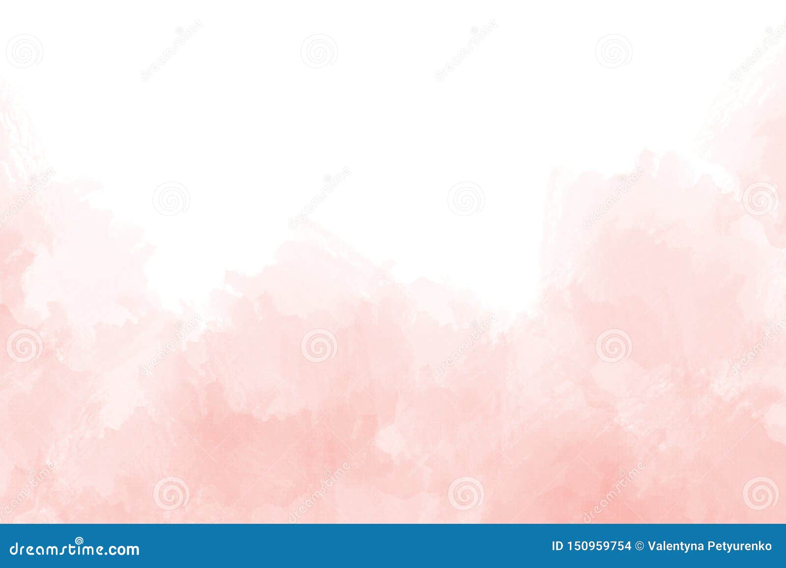 Soft Pink Watercolor Splash. Abstract Textured Gradient on White ...