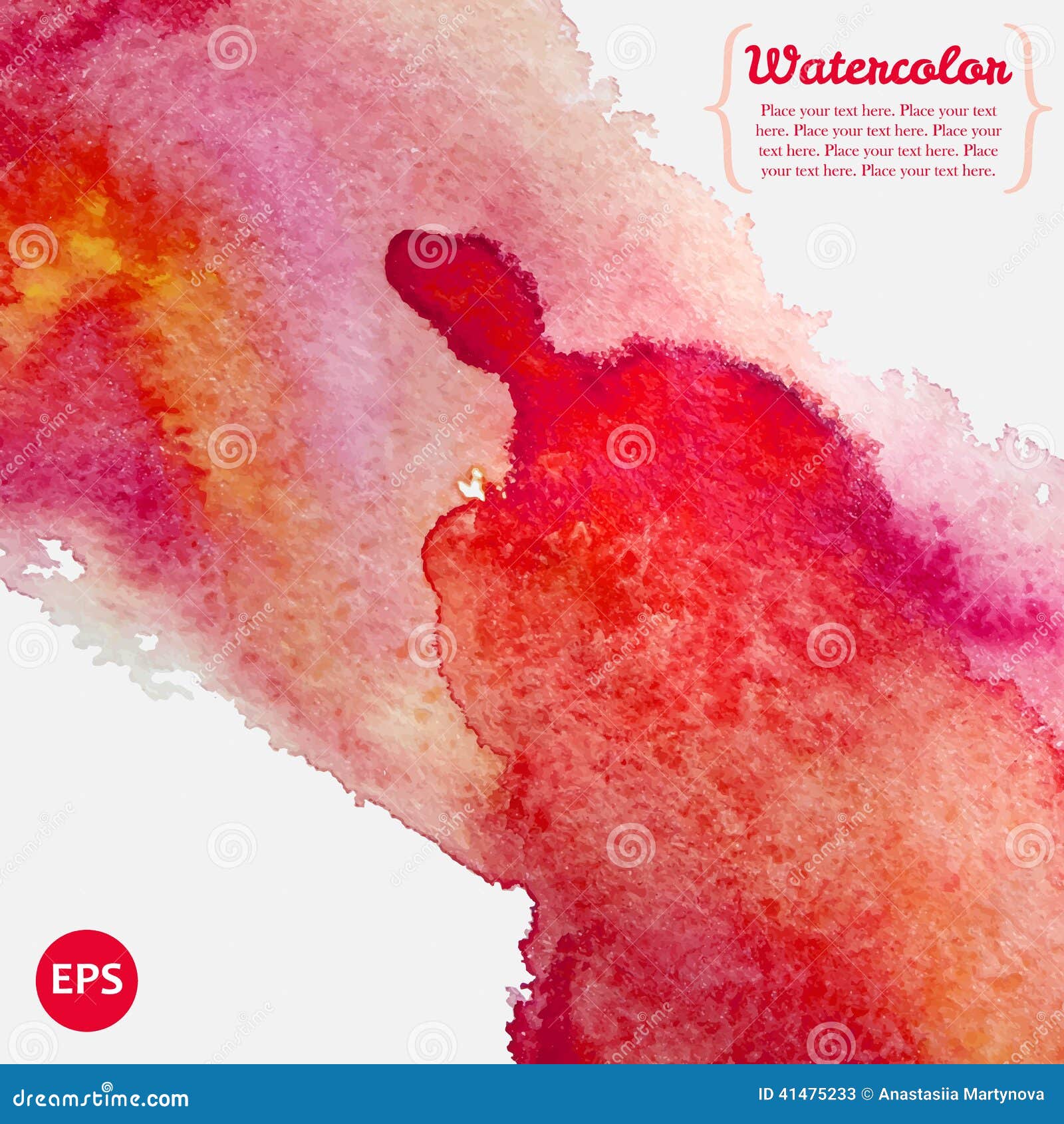 Pink Watercolor Pattern with Splatter Stock Vector - Illustration of ...