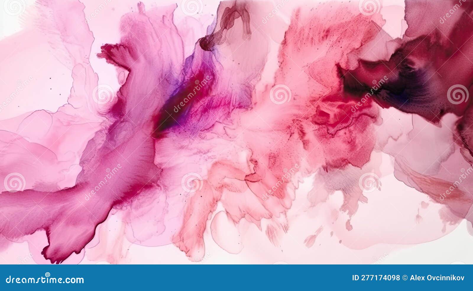 Pink Watercolor Splash on White Background for Invitations and Posters ...