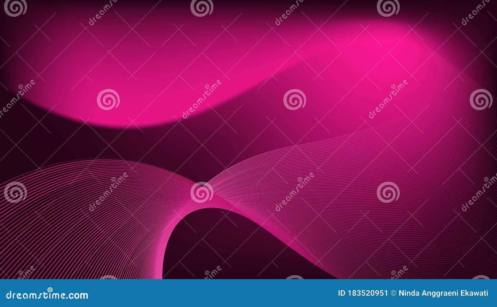 Pink Waves and Lines Pattern Stock Vector - Illustration of dynamic ...