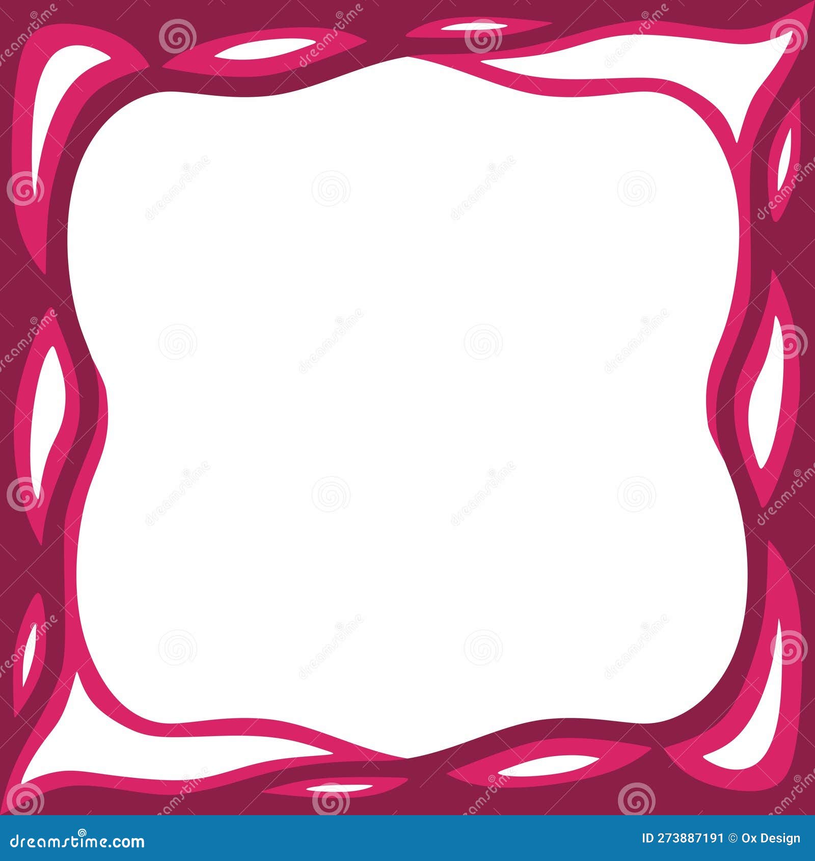 Frame or Border. Pink Wavy Abstract Background Image, Great for Social ...