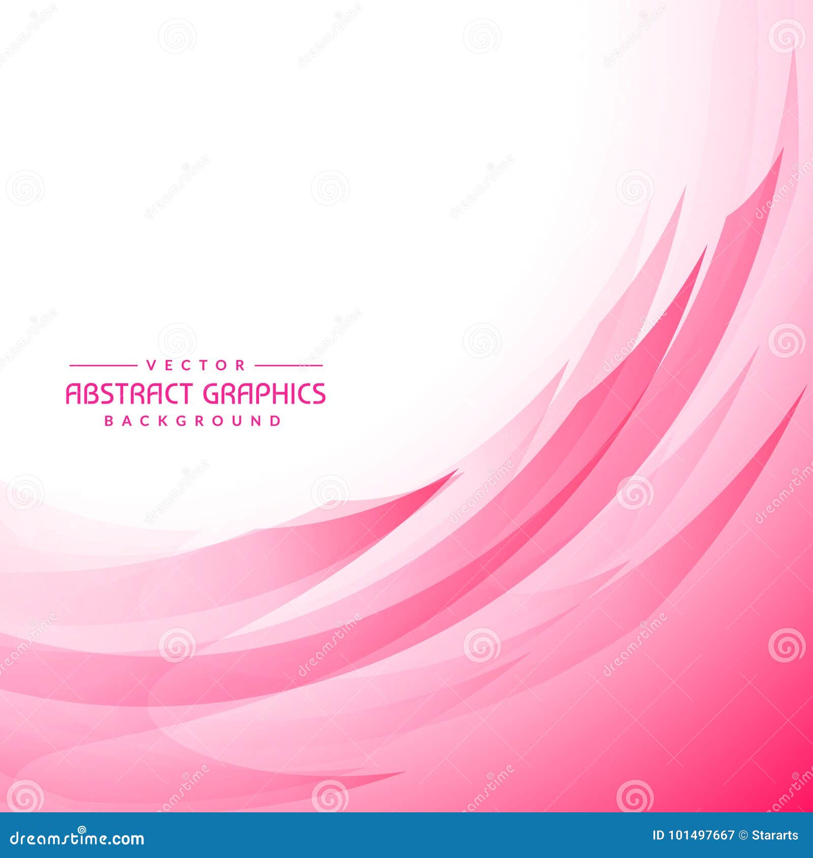 Pink Wavy Abstract Background Stock Vector - Illustration of stylish ...