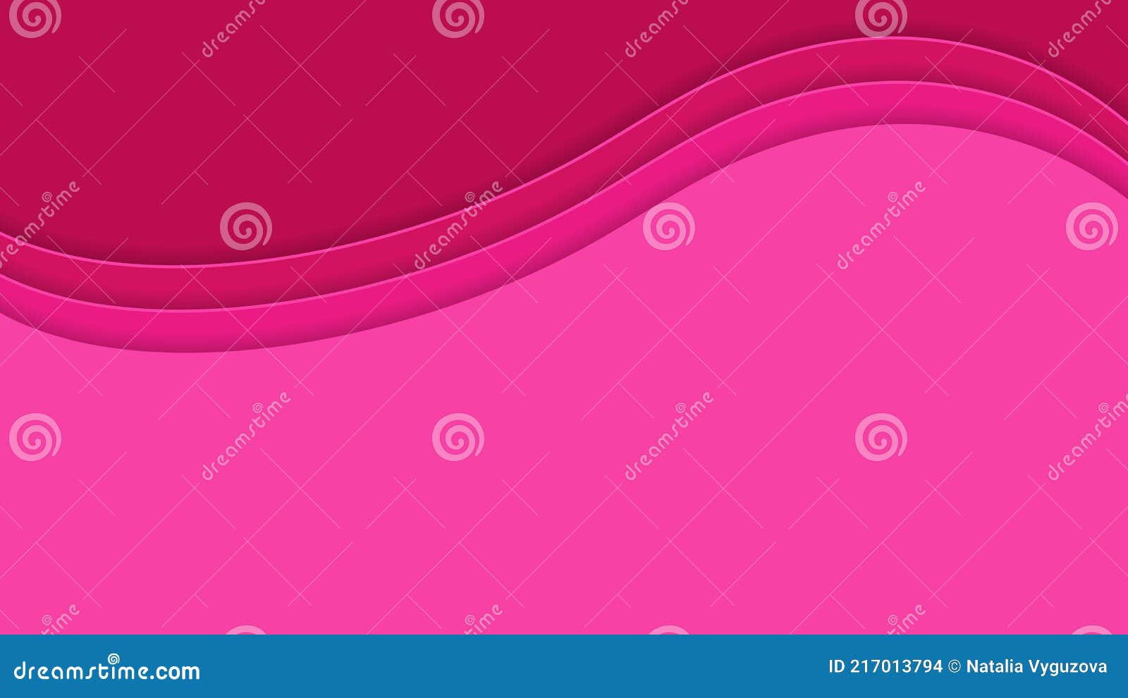 Pink Wavy Background in the Form of Layers Stock Vector - Illustration ...