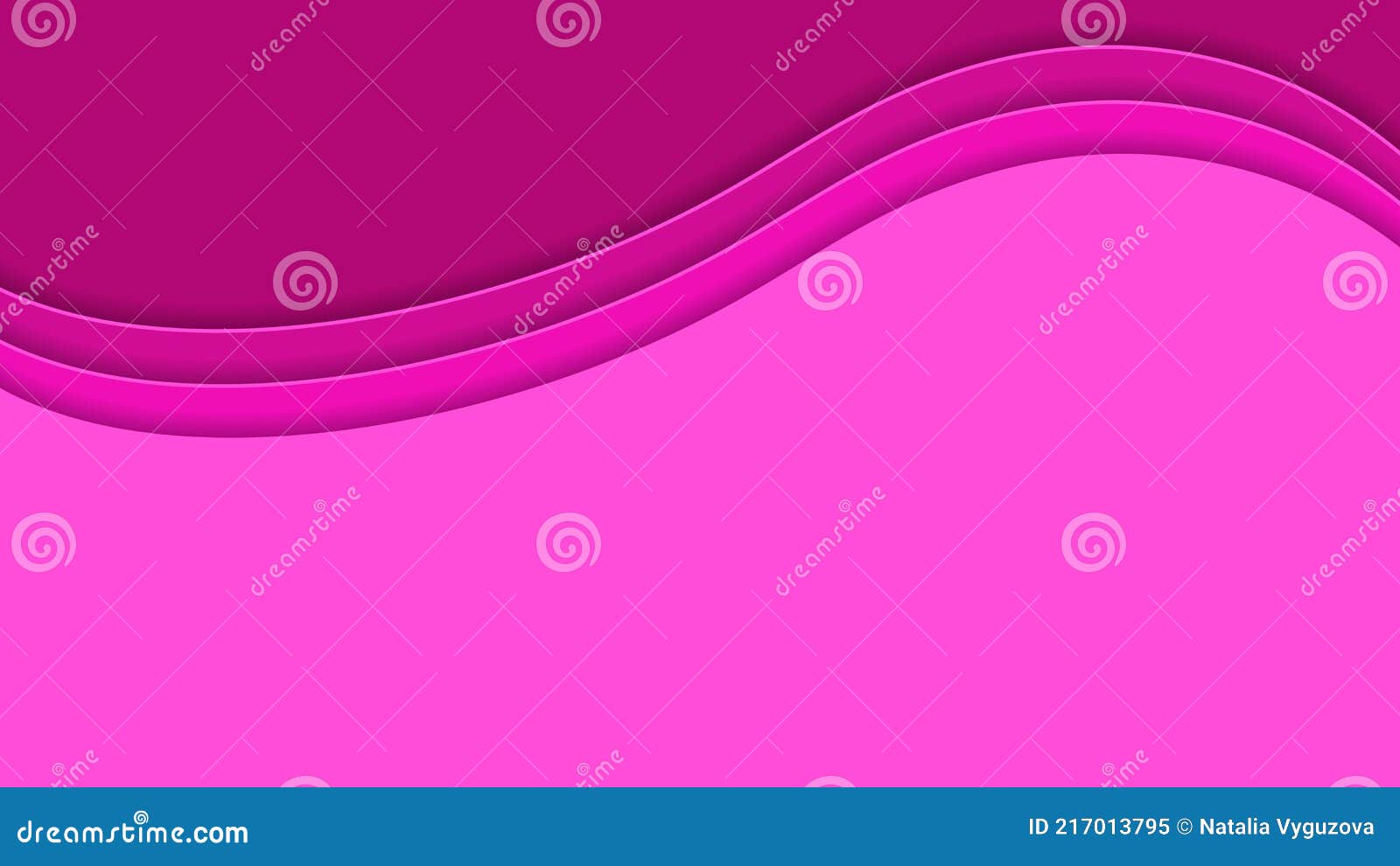 Pink Wavy Background in the Form of Layers Stock Vector - Illustration ...