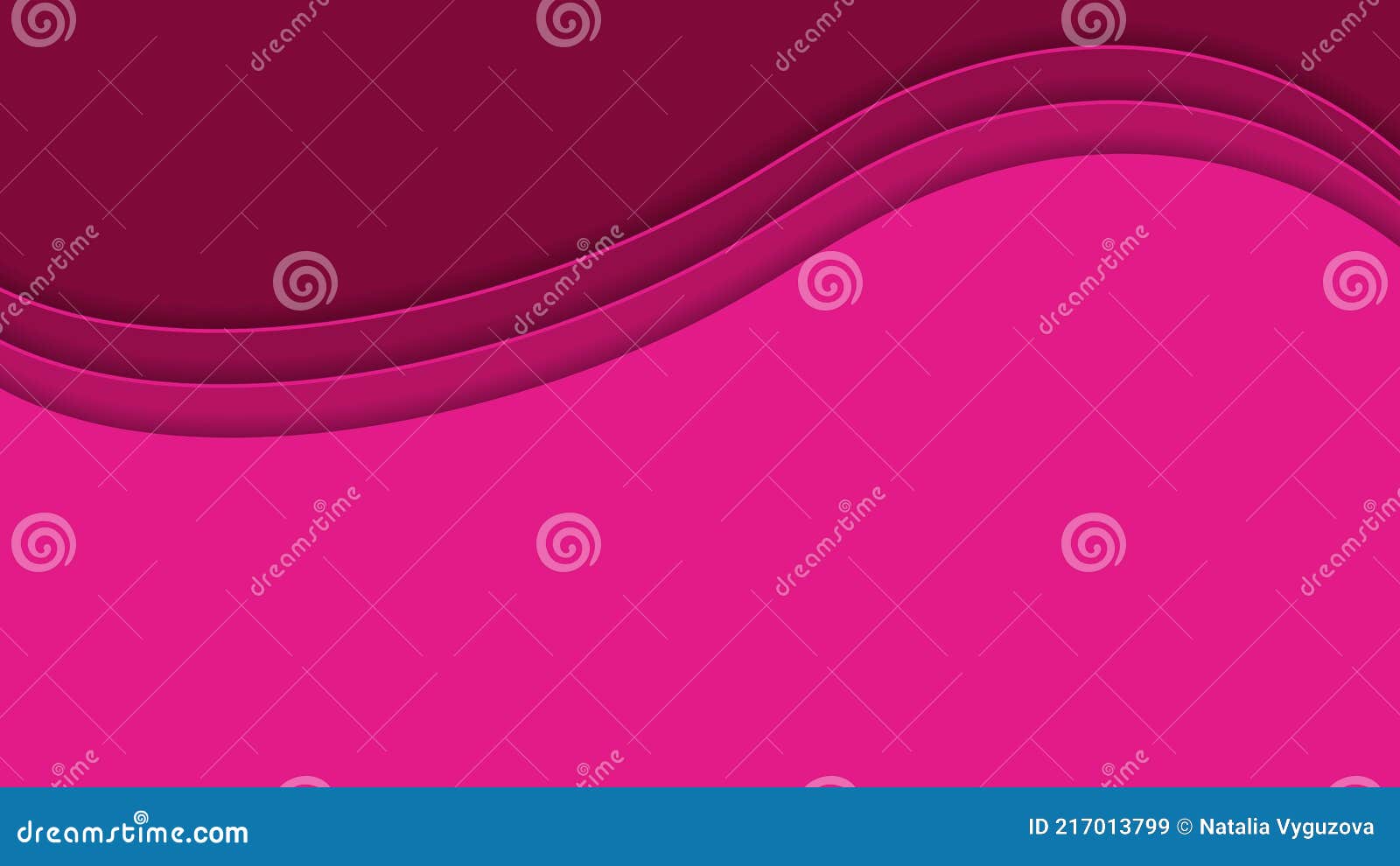 Pink Wavy Background in the Form of Layers Stock Vector - Illustration ...