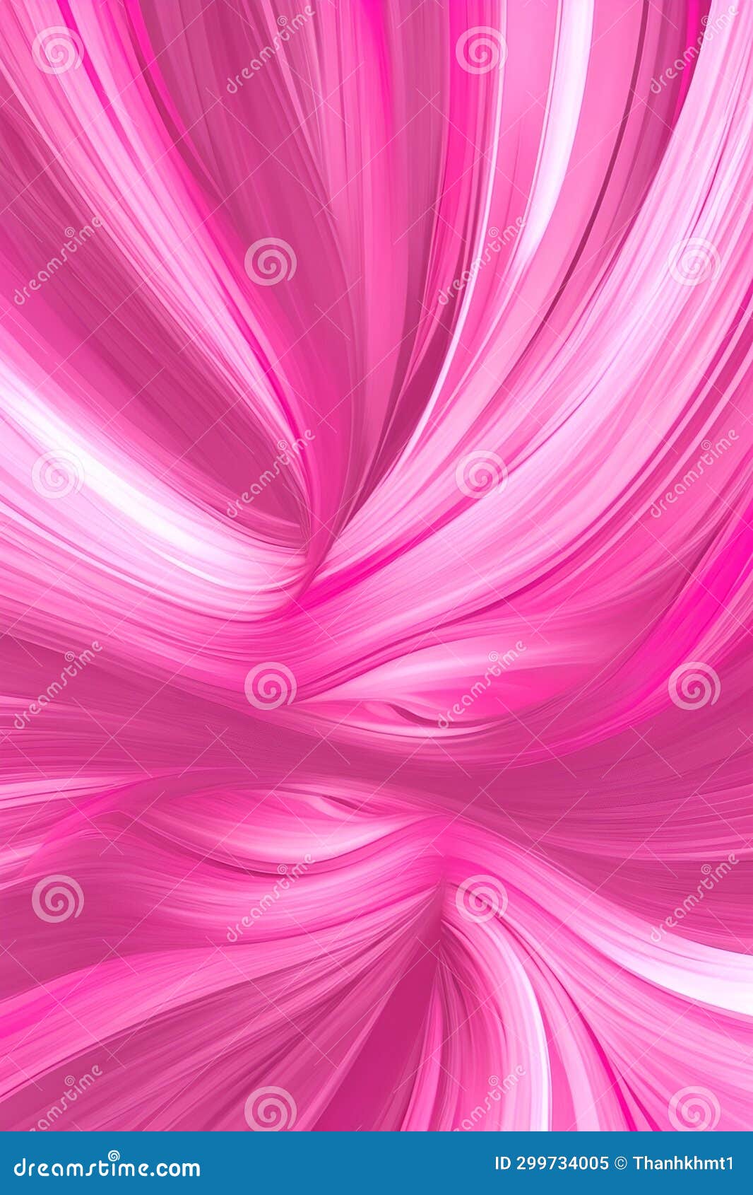 Pink Waves Abstract Background, Vertical Composition Stock Illustration ...