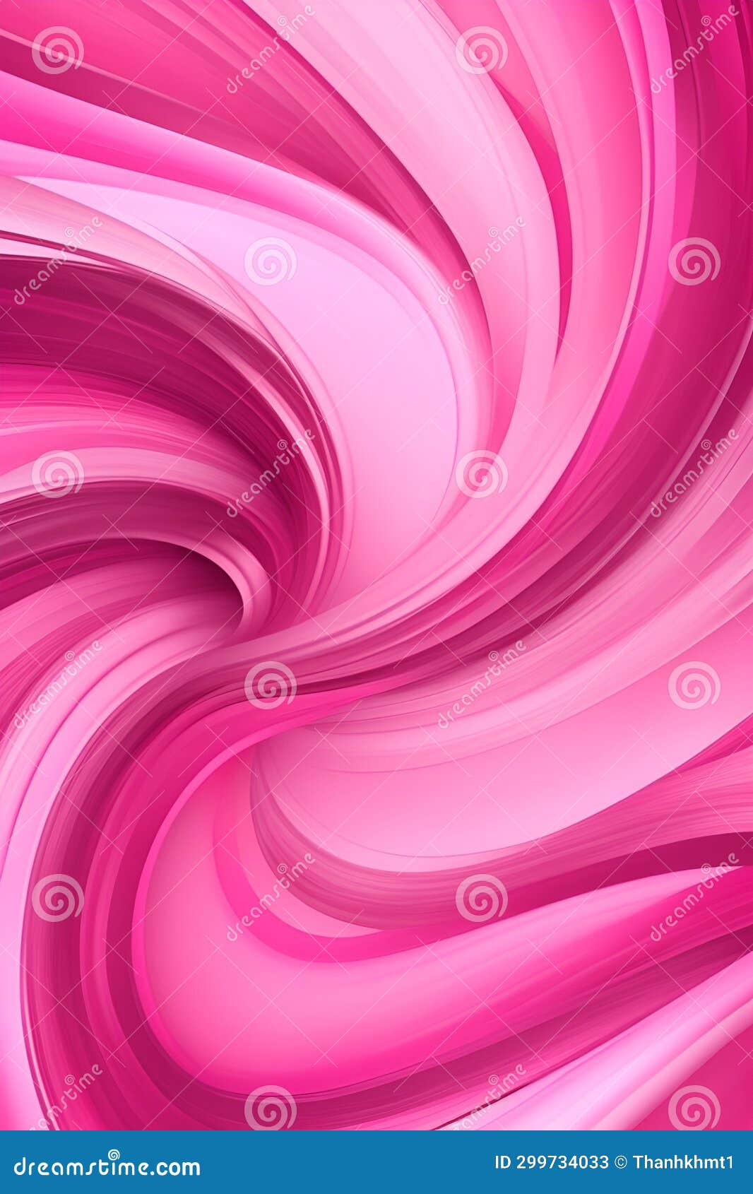 Pink Waves Abstract Background, Vertical Composition Stock Illustration ...
