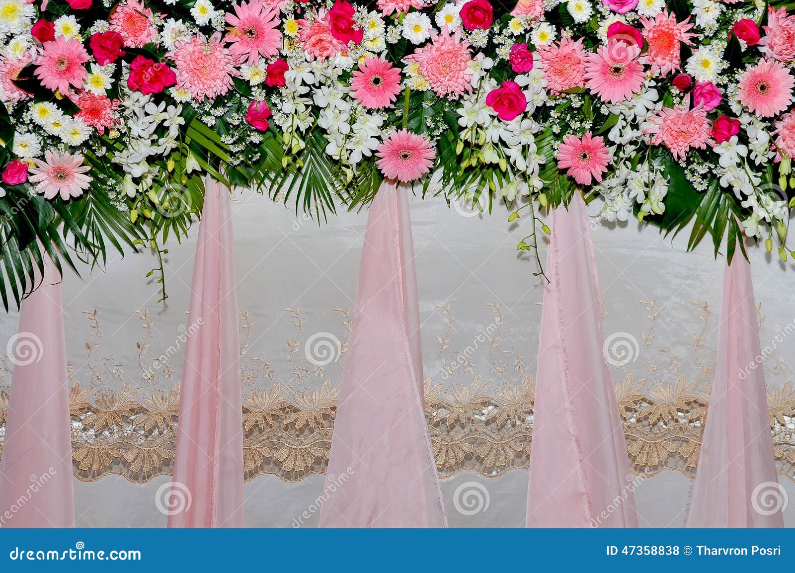 Pink and White Backdrop Flowers Arrangement Stock Photo - Image of ...
