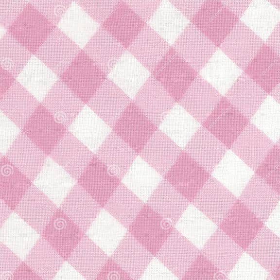 Pink and White Checkered Fabric Background - Seamless Square Pattern ...