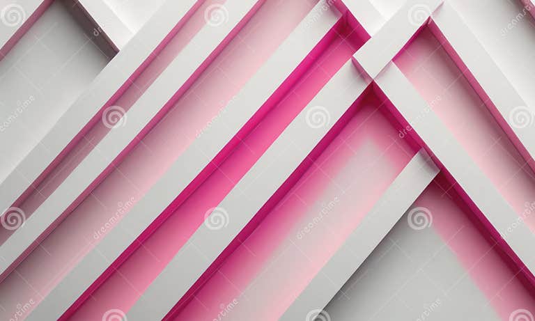 A Pink and White Design with White and Pink Stripes. Stock Illustration ...
