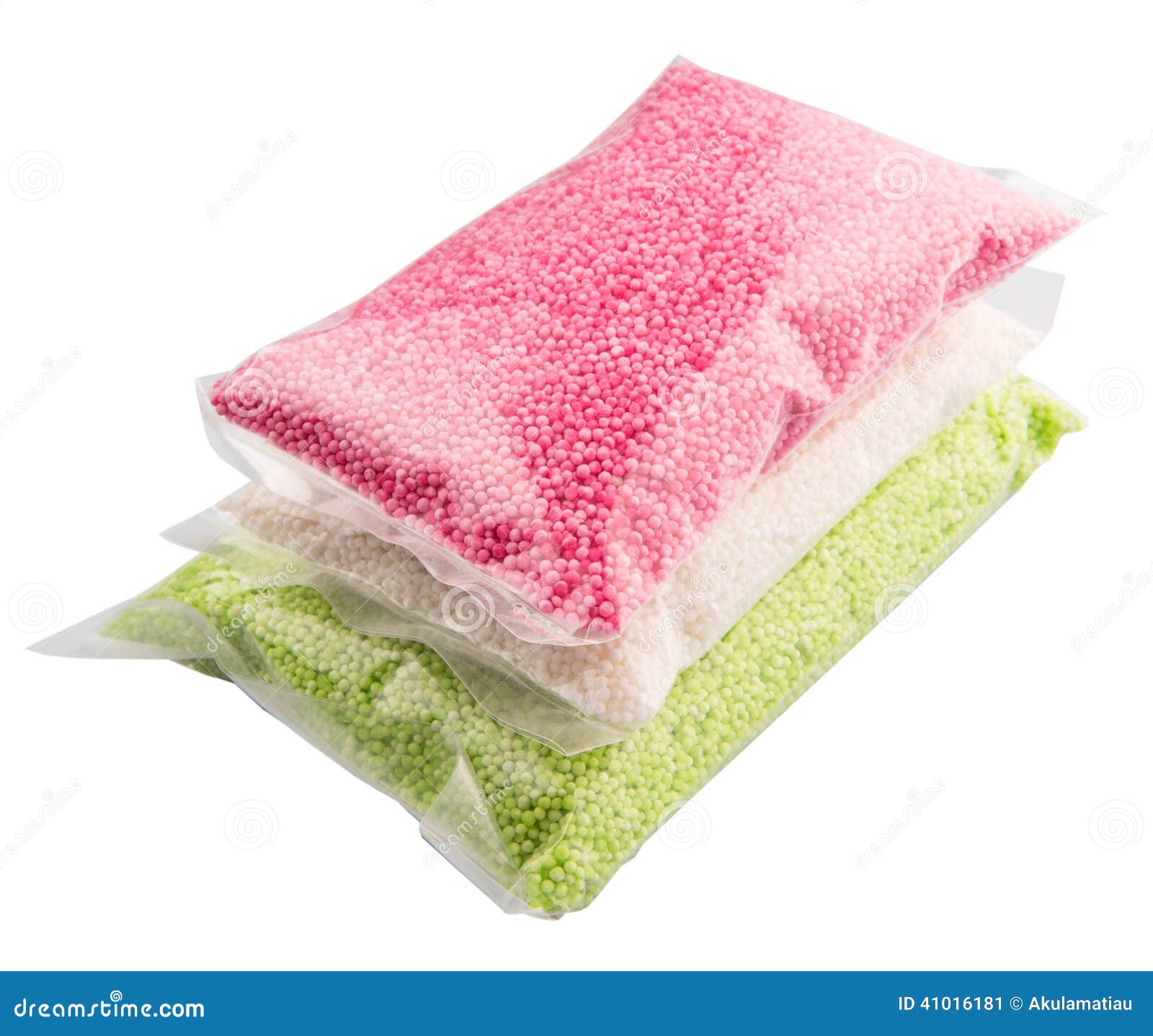 Pink, White and Green Sago Pearl III Stock Image - Image of starch ...