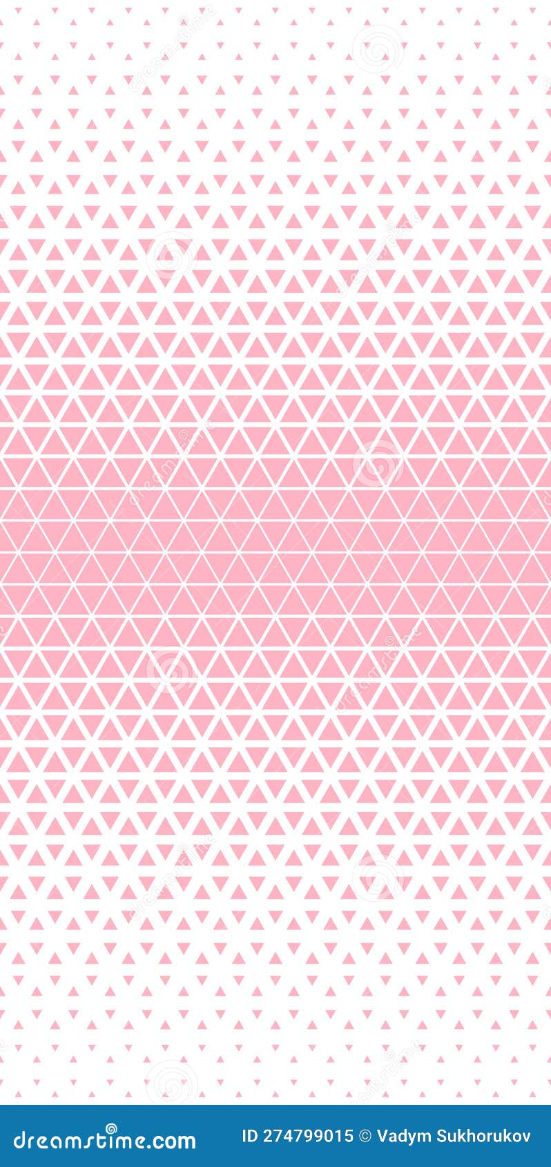 Pink White Halftone Triangles Pattern. Abstract Geometric Gradient ...