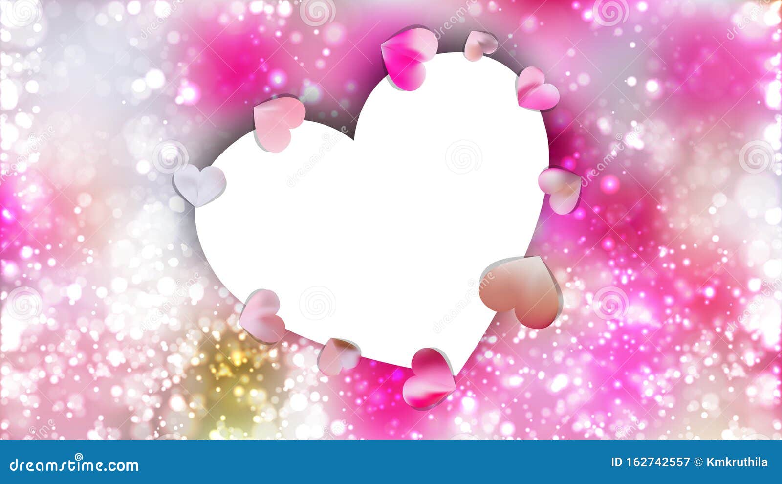 Pink and White Heart Wallpaper Background Vector Image Stock Vector ...
