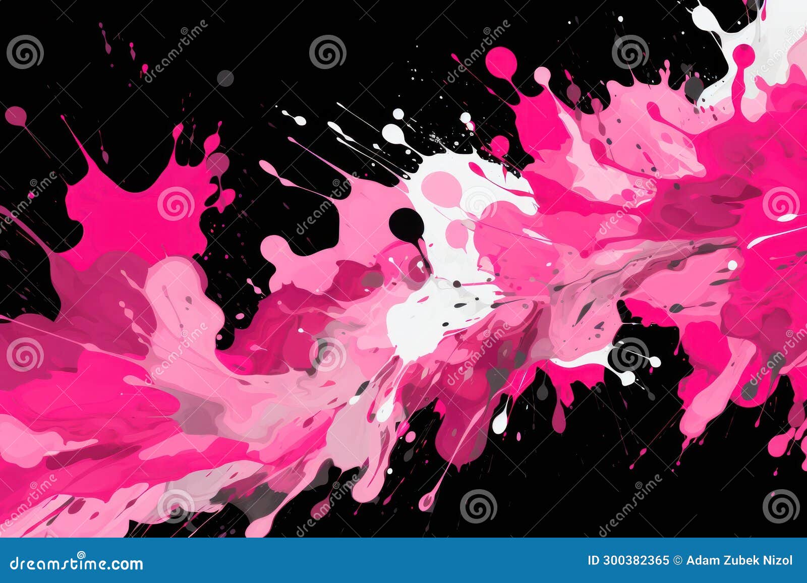 A Pink and White Paint Splatter Stock Illustration - Illustration of ...