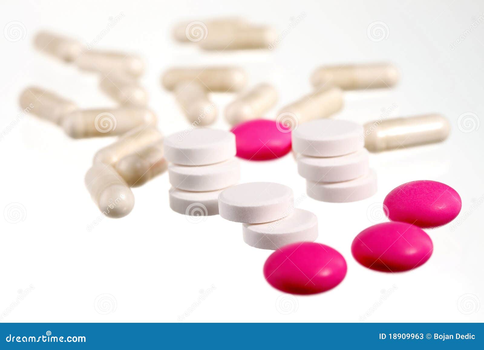 Pink and white pills 2 stock image. Image of cure, health - 18909963
