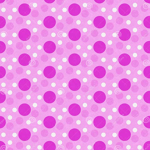 Pink and White Polka Dot Tile Pattern Repeat Background Stock ...