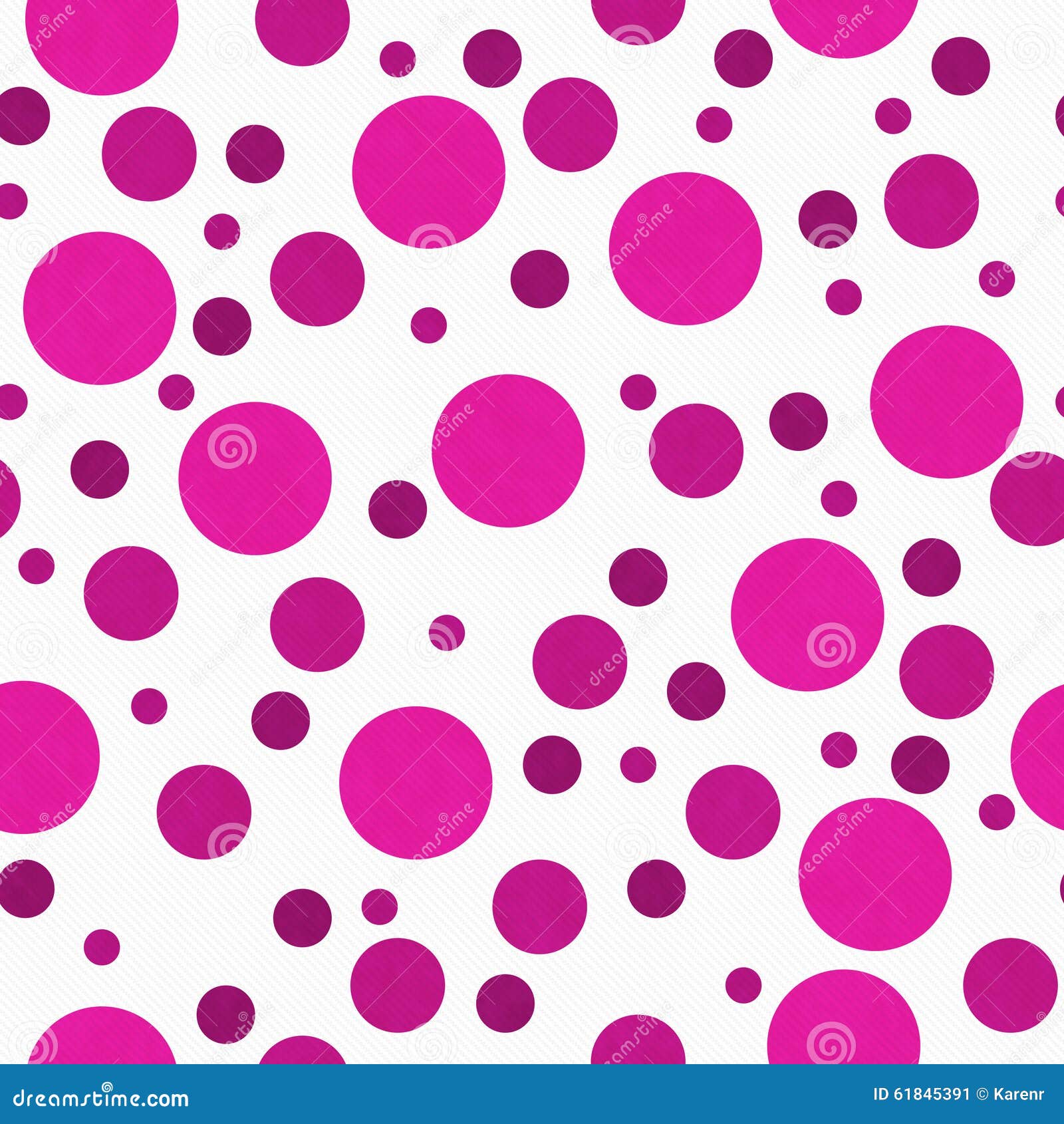 Pink and White Polka Dot Tile Pattern Repeat Background Stock Image ...