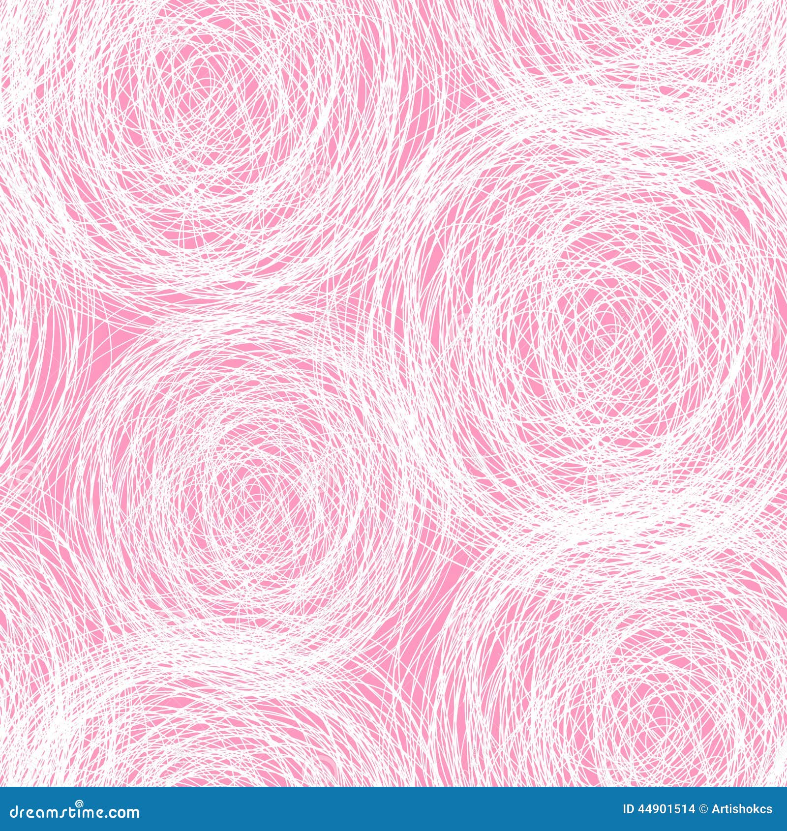 Pink - White Scribble Seamless Pattern Stock Vector - Illustration of ...