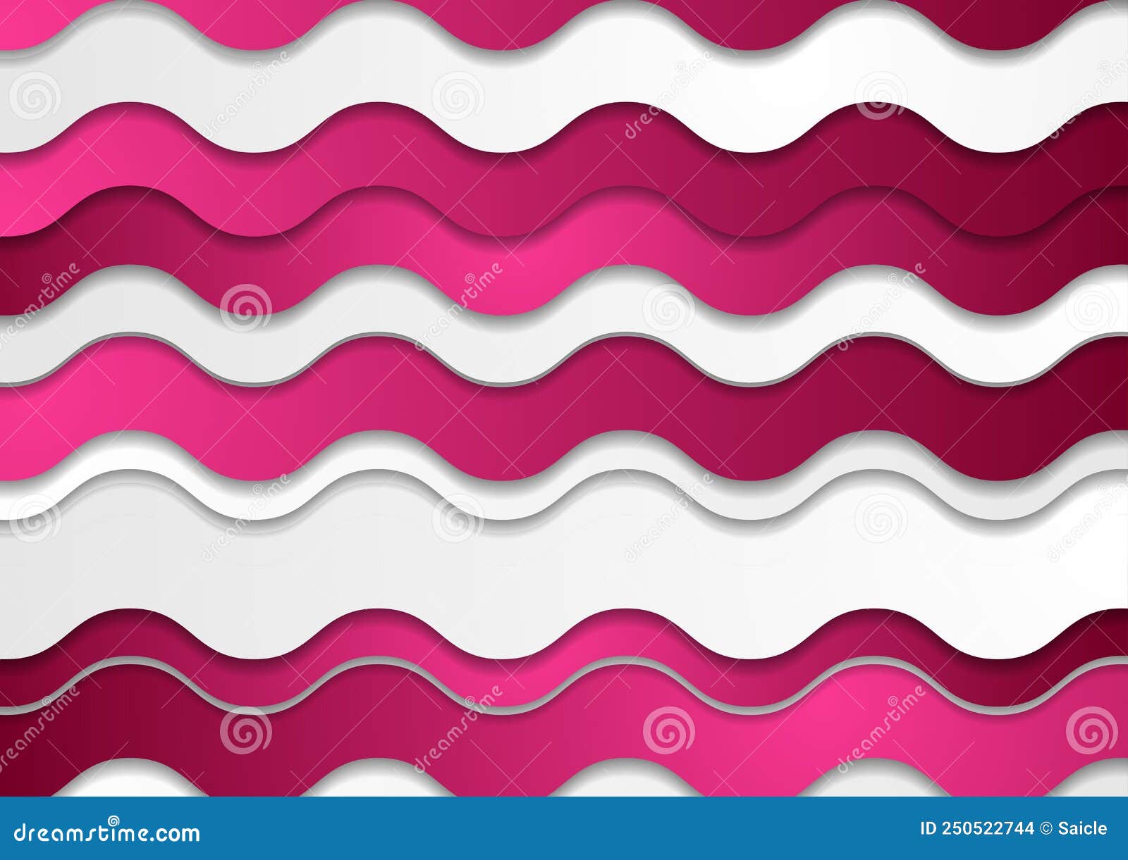 Pink and White Waves Abstract Corporate Background Stock Vector ...