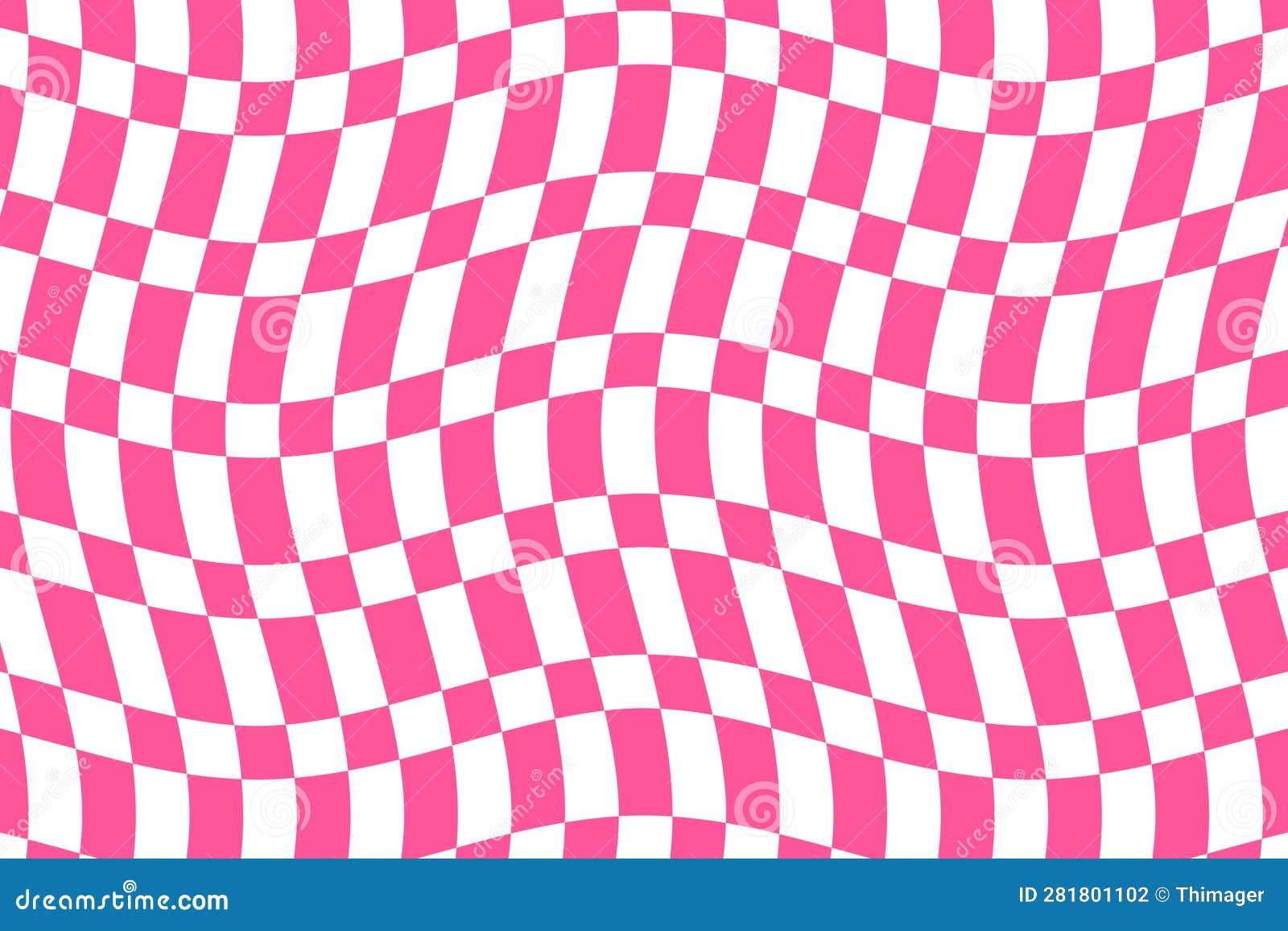 Pink and White Wavy Checkered Flag Background Vector. Stock Vector ...