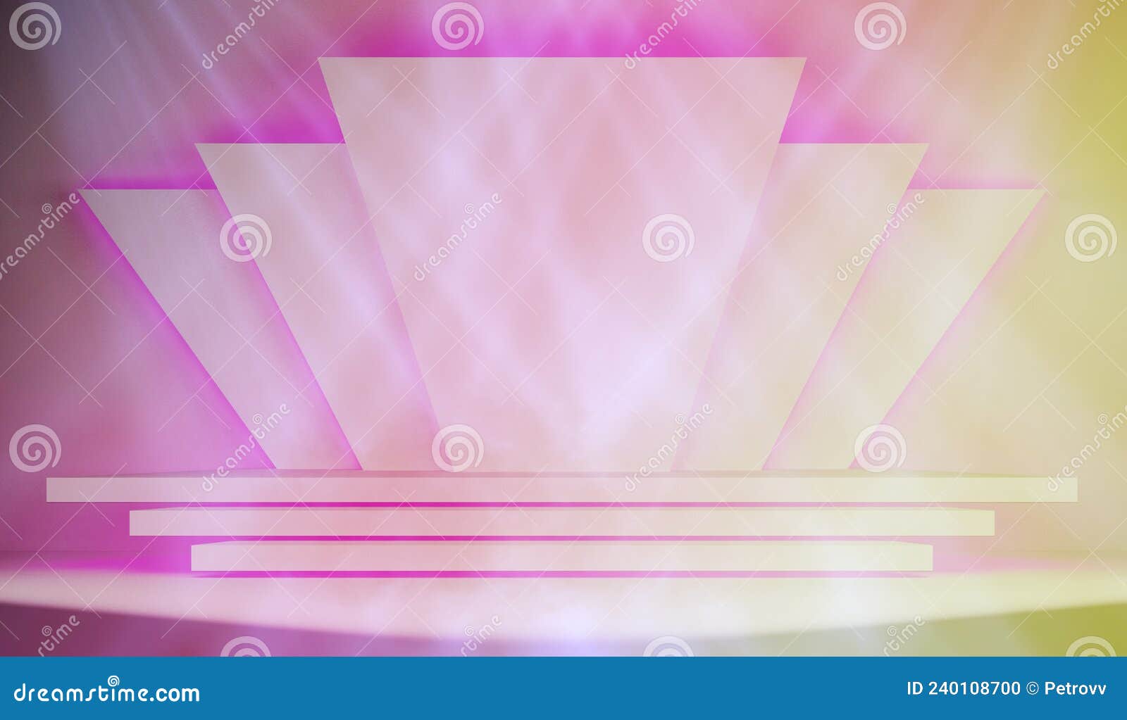 Pink Wide Throne of Primitive Figures Stock Illustration - Illustration ...