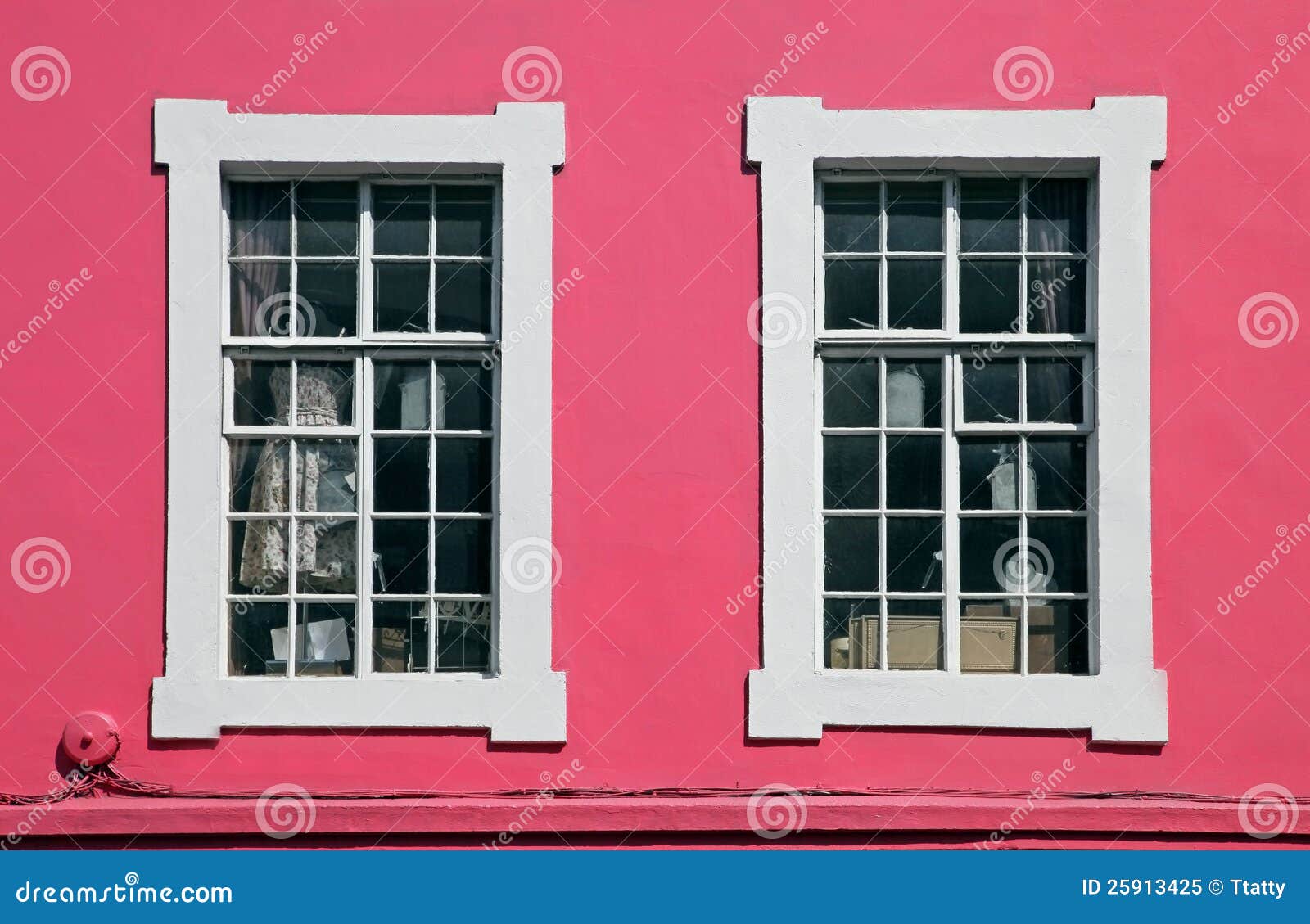 Pink window stock image. Image of house, background, architecture ...