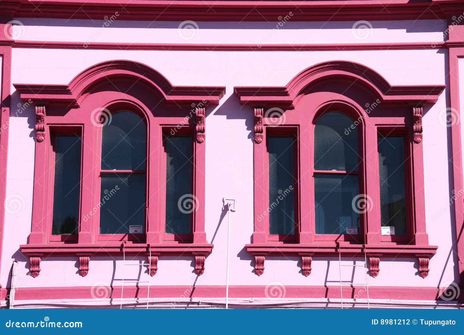 Pink windows stock photo. Image of building, home, detail - 8981212